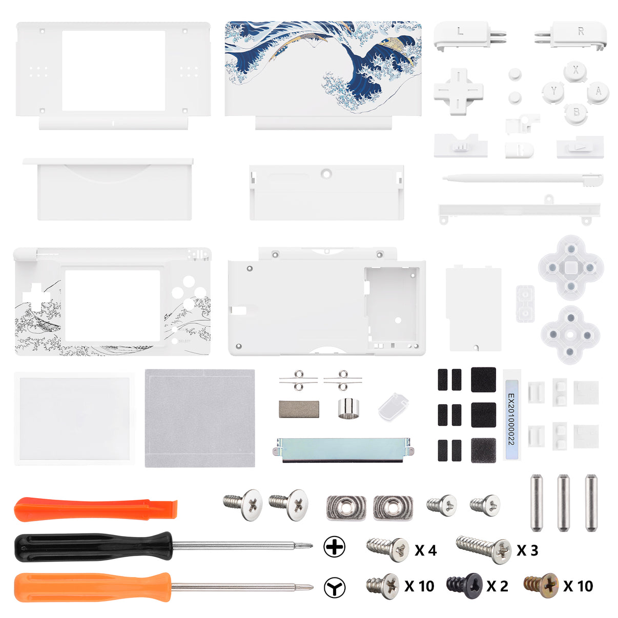 eXtremeRate The Great Wave Replacement Full Housing Shell for Nintendo ...