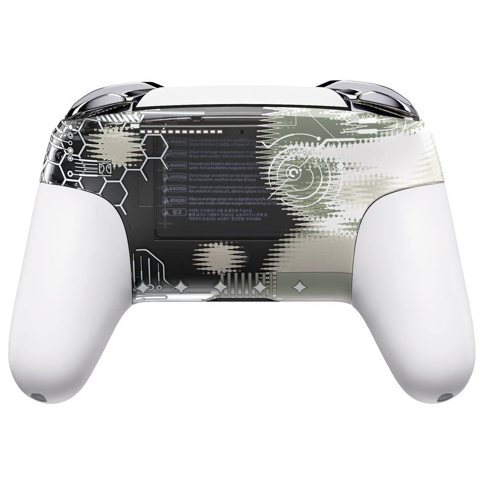eXtremeRate Silver Splatter Faceplate Backplate Handles for Nintendo ...