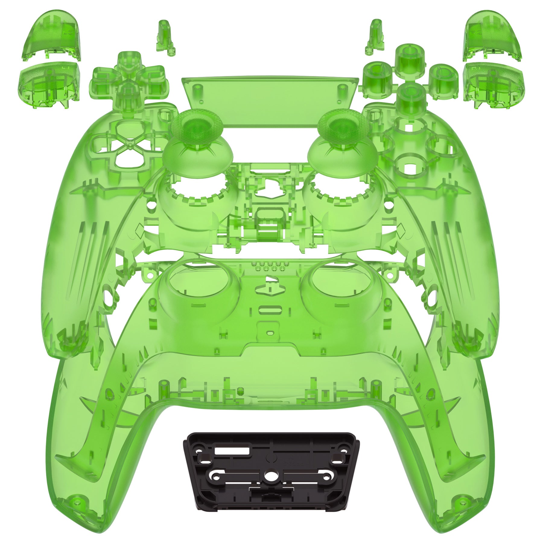 eXtremeRate Full Set Housing Shell with Buttons Touchpad Cover, Clear ...