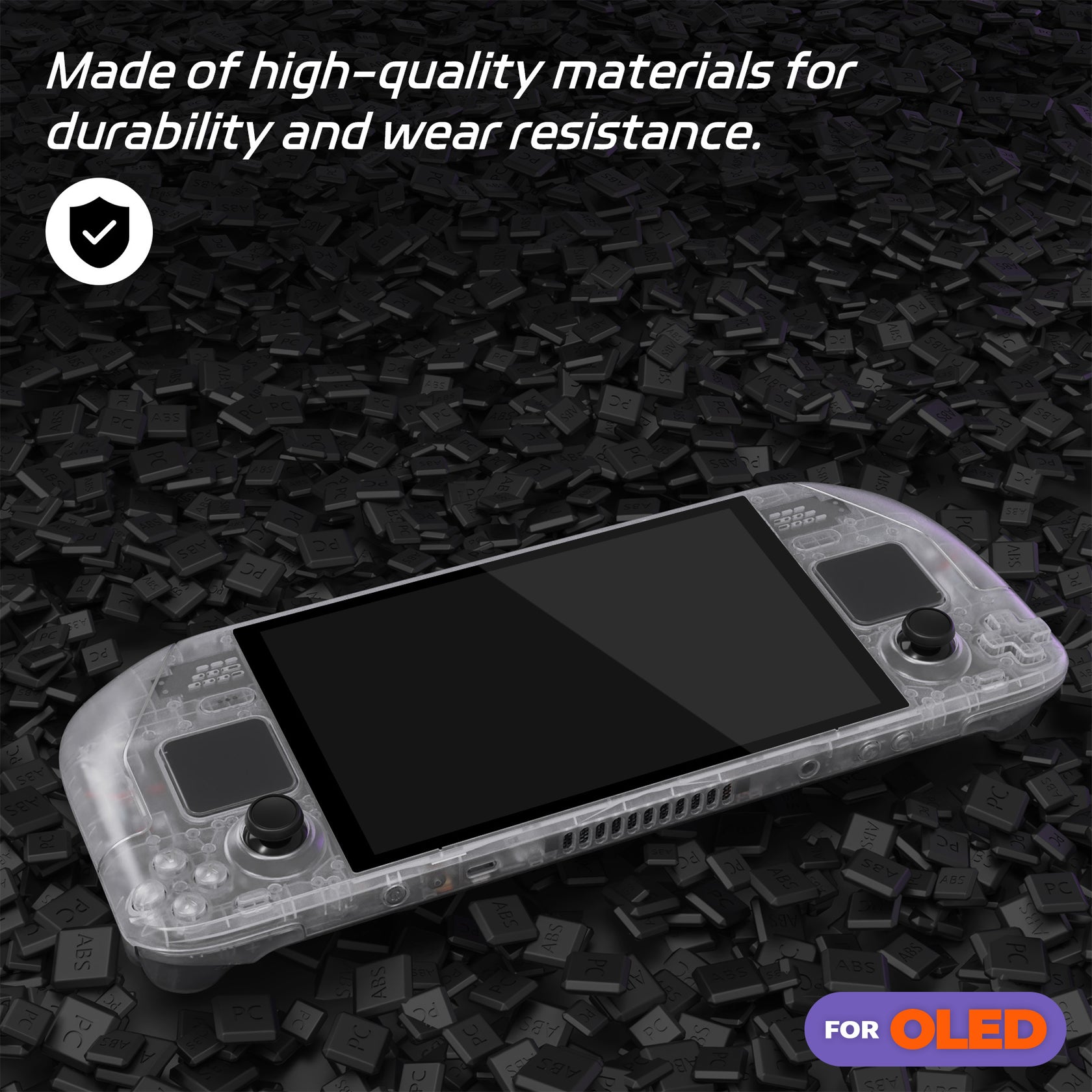 eXtremeRate Steam Deck OLED Replacement Full Set Shells with Buttons ...