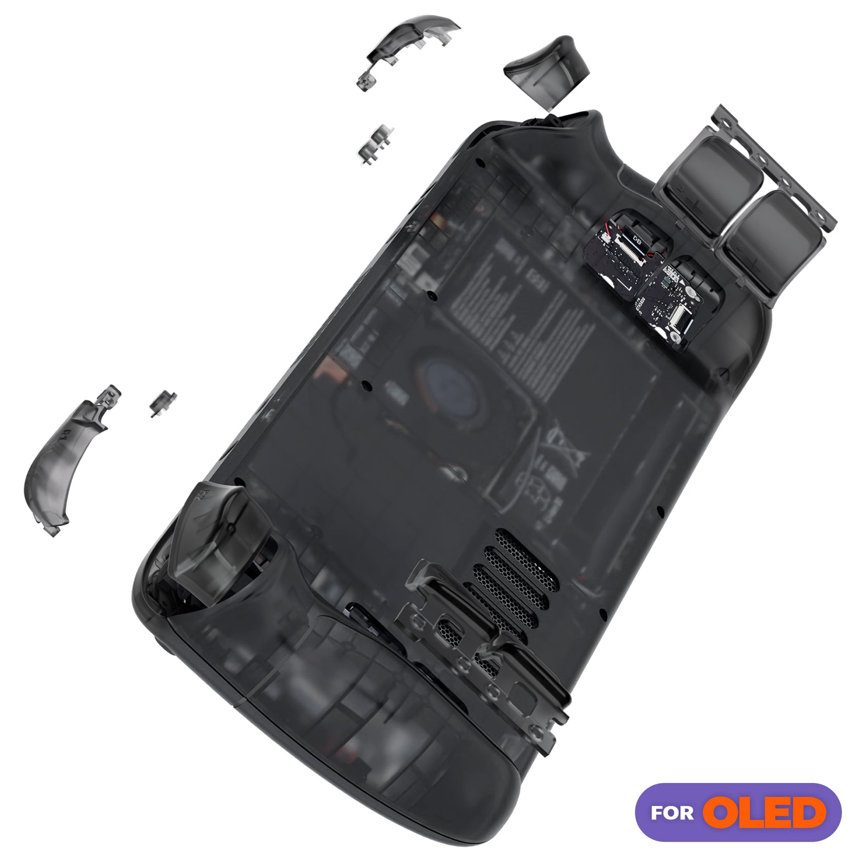 eXtremeRate Steam Deck OLED Replacement Full Set Shells with Buttons ...