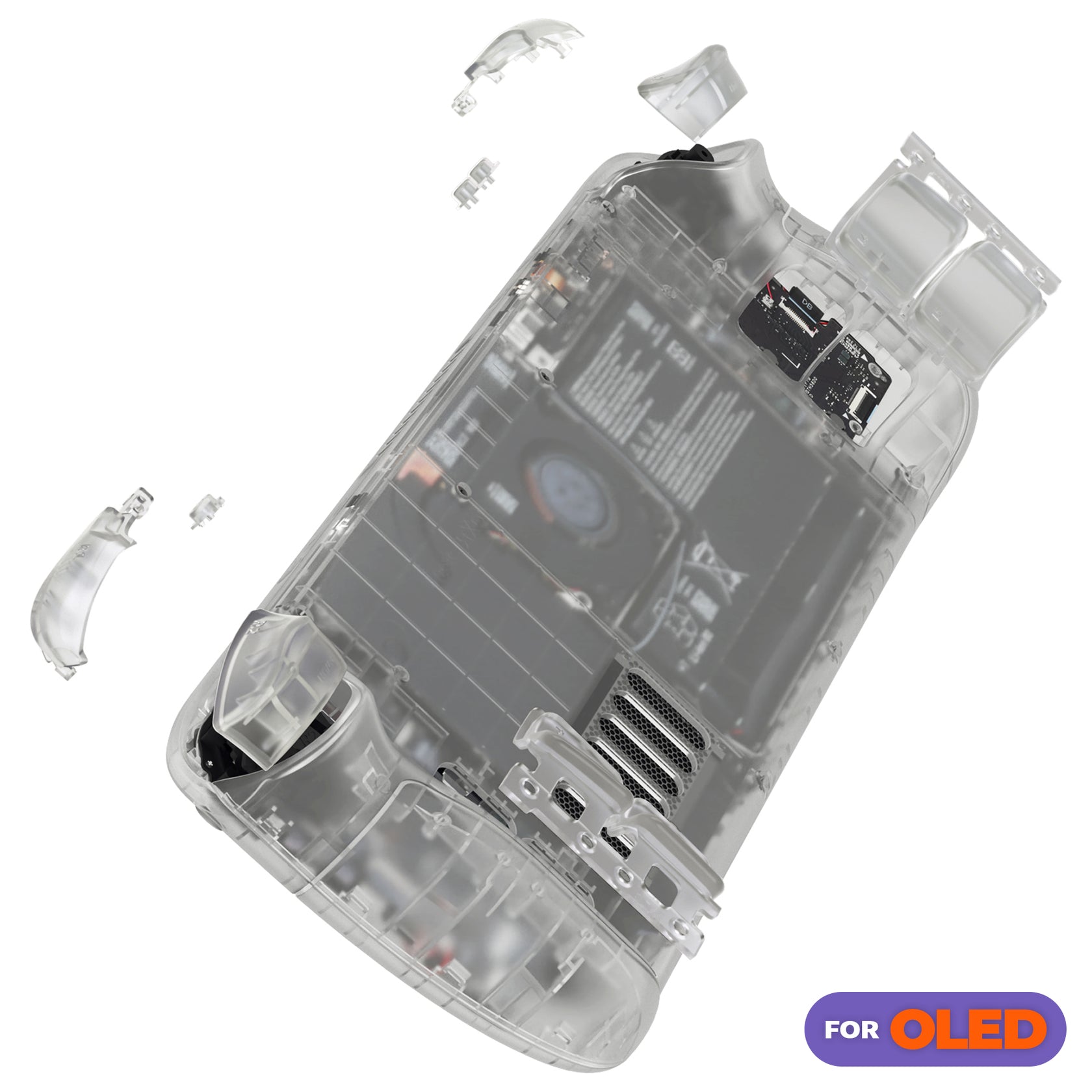 eXtremeRate Steam Deck OLED Replacement Full Set Shells with Buttons ...