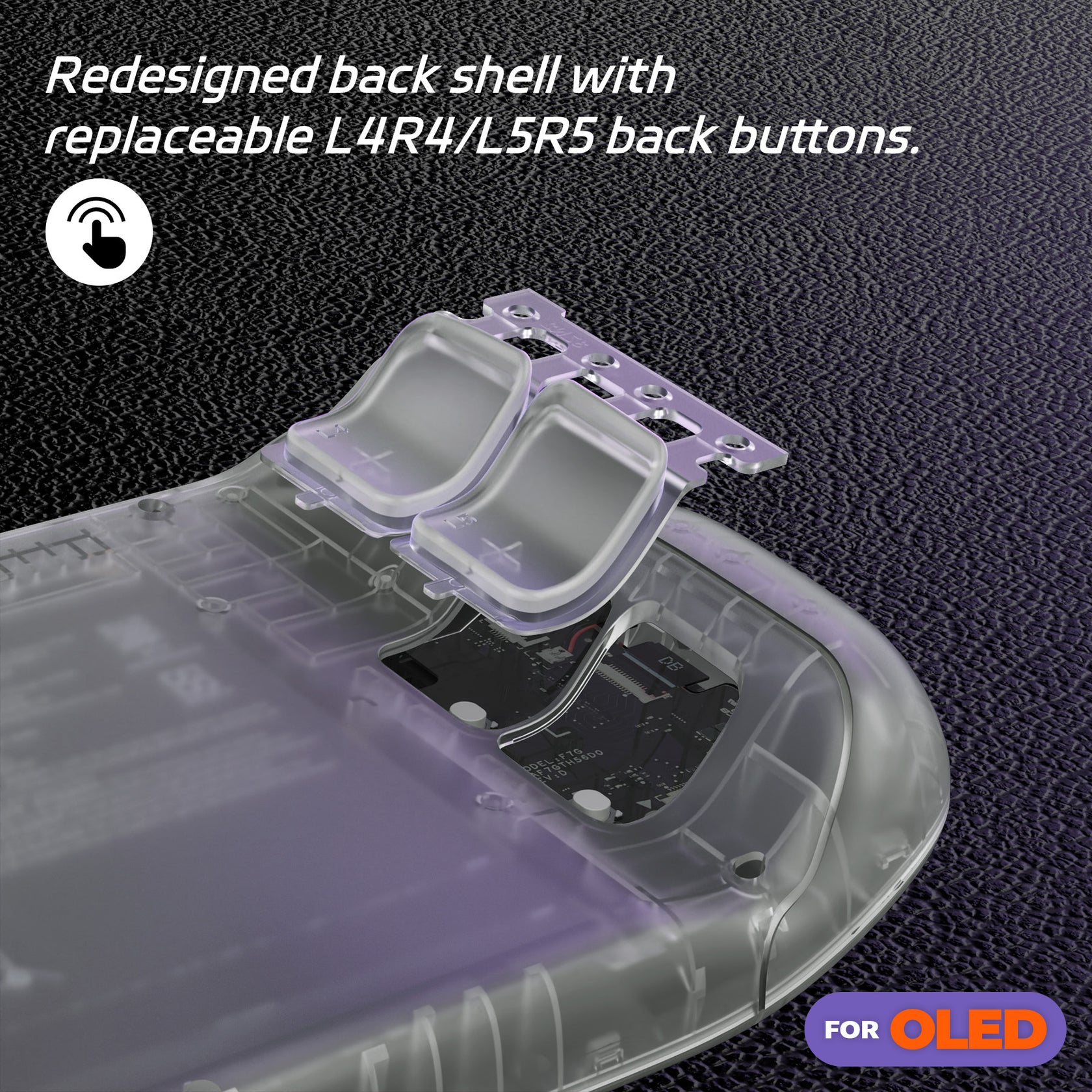 eXtremeRate Steam Deck OLED Replacement Full Set Shells with Buttons ...