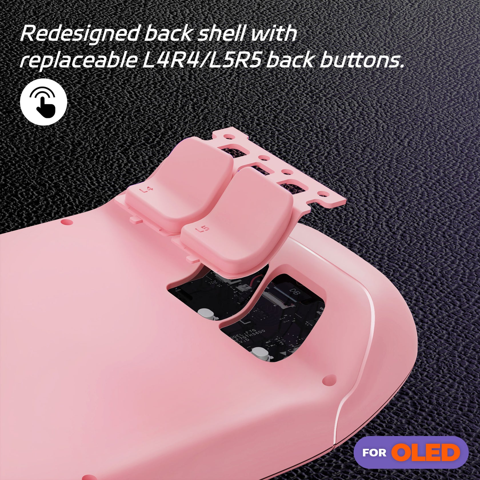 eXtremeRate Steam Deck OLED Replacement Full Set Shells with Buttons ...