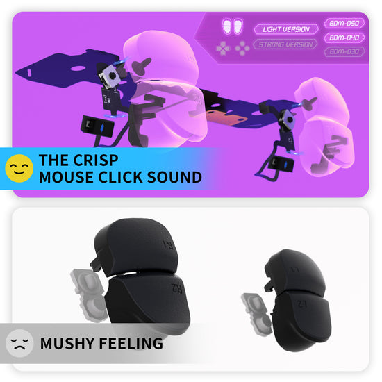 eXtremeRate Micro Switch - Light Version Tactile Clicky Hair Trigger ...