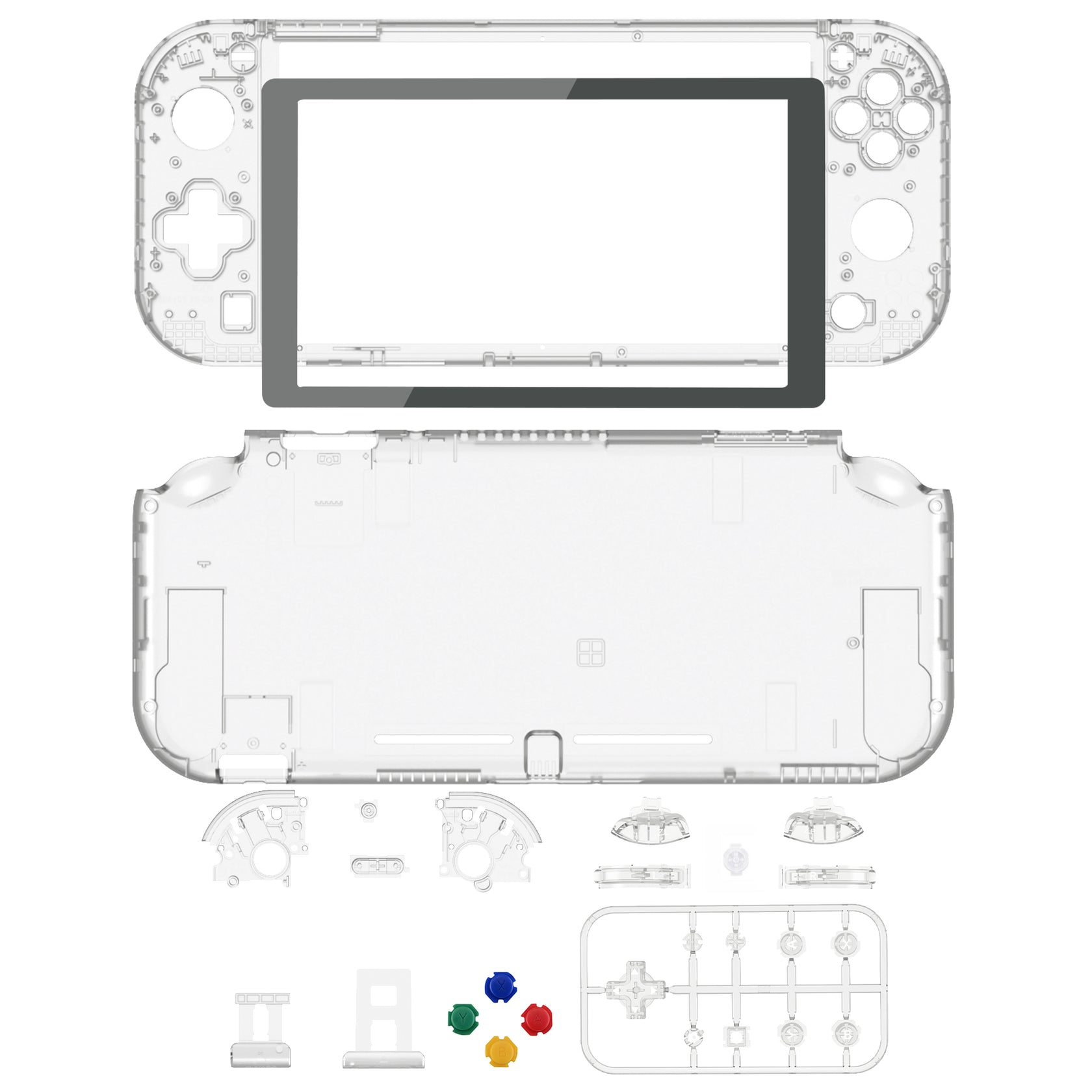 eXtremeRate Nintendo Switch Lite DIY Replacement Shells with Button ...