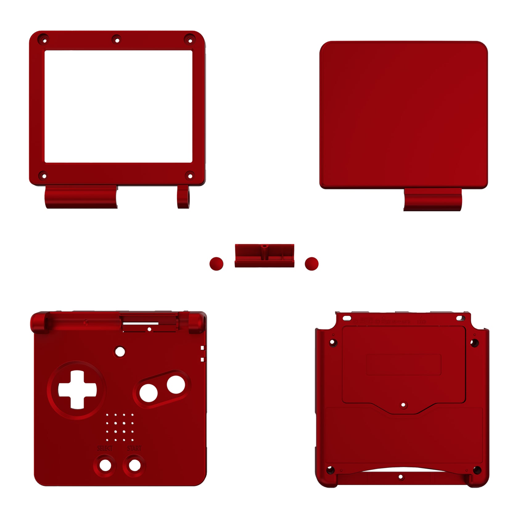 IPS Ready Upgraded eXtremeRate Scarlet Red Soft Touch Custom ...
