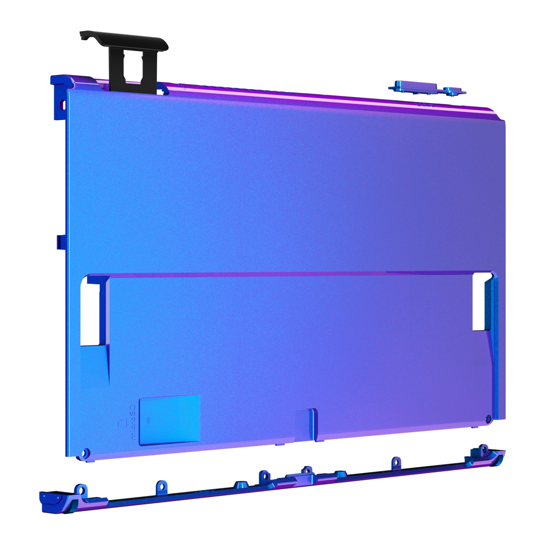 eXtremeRate Chameleon Purple Blue Soft Touch Console Back Plate DIY ...