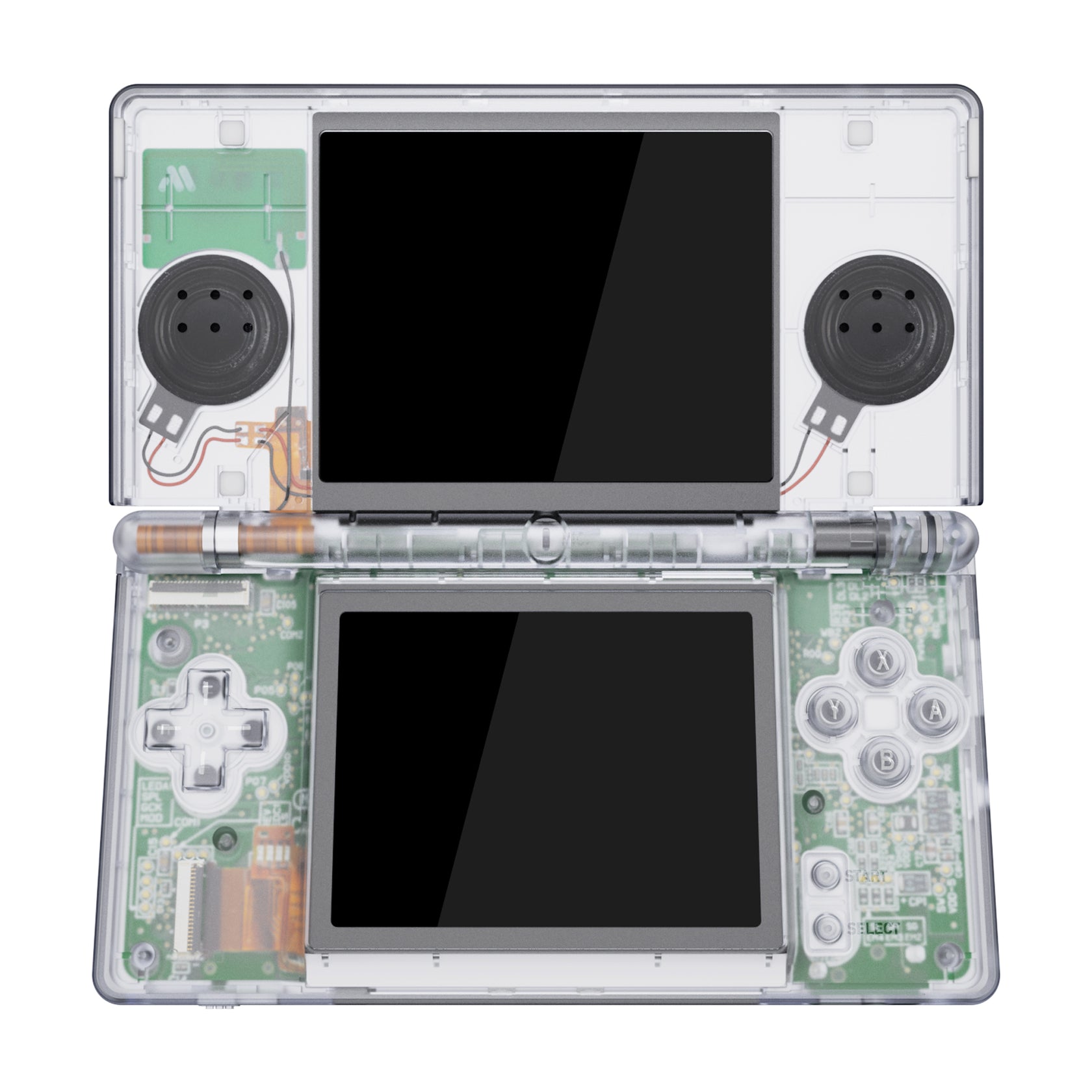 eXtremeRate Clear Replacement Full Housing Shell for Nintendo DS Lite ...