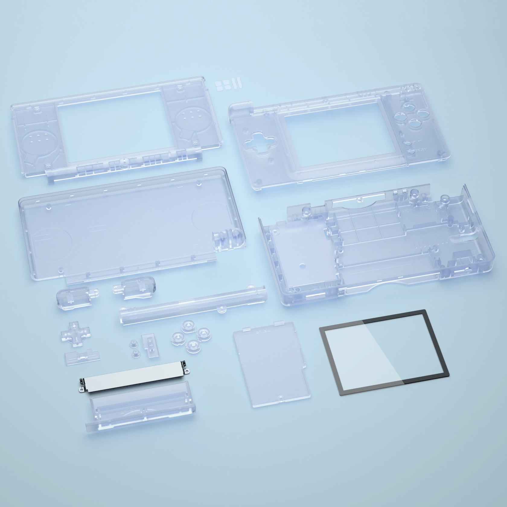 Glacier Blue Replacement Full Housing Shell for Nintendo DS Lite, Cust ...