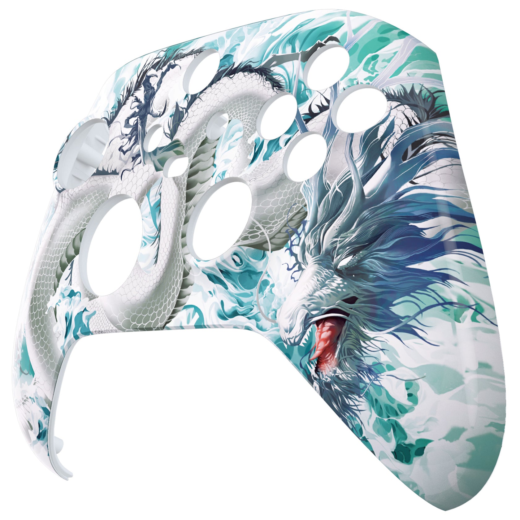 eXtremeRate Jade Dragon - Cloud Dominator Front Housing Shell for Xbox ...