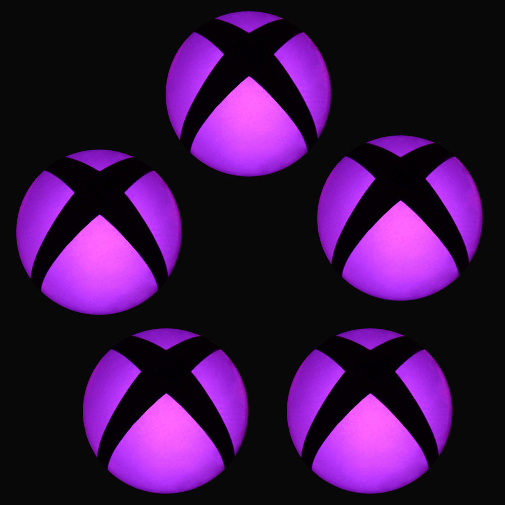 eXtremeRate 5pcs Removable Logo Power Button LED Sticker Decal for Xbox ...