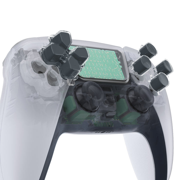 Two-Tone No Letter Imprint Dpad Action Buttons for PS5 Controller ...