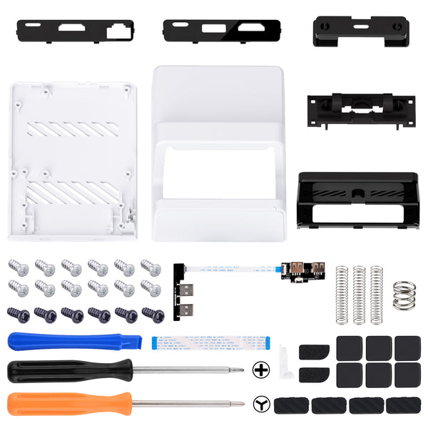 eXtremeRate AiryDocky DIY Kit White Replacement Case for Nintendo ...