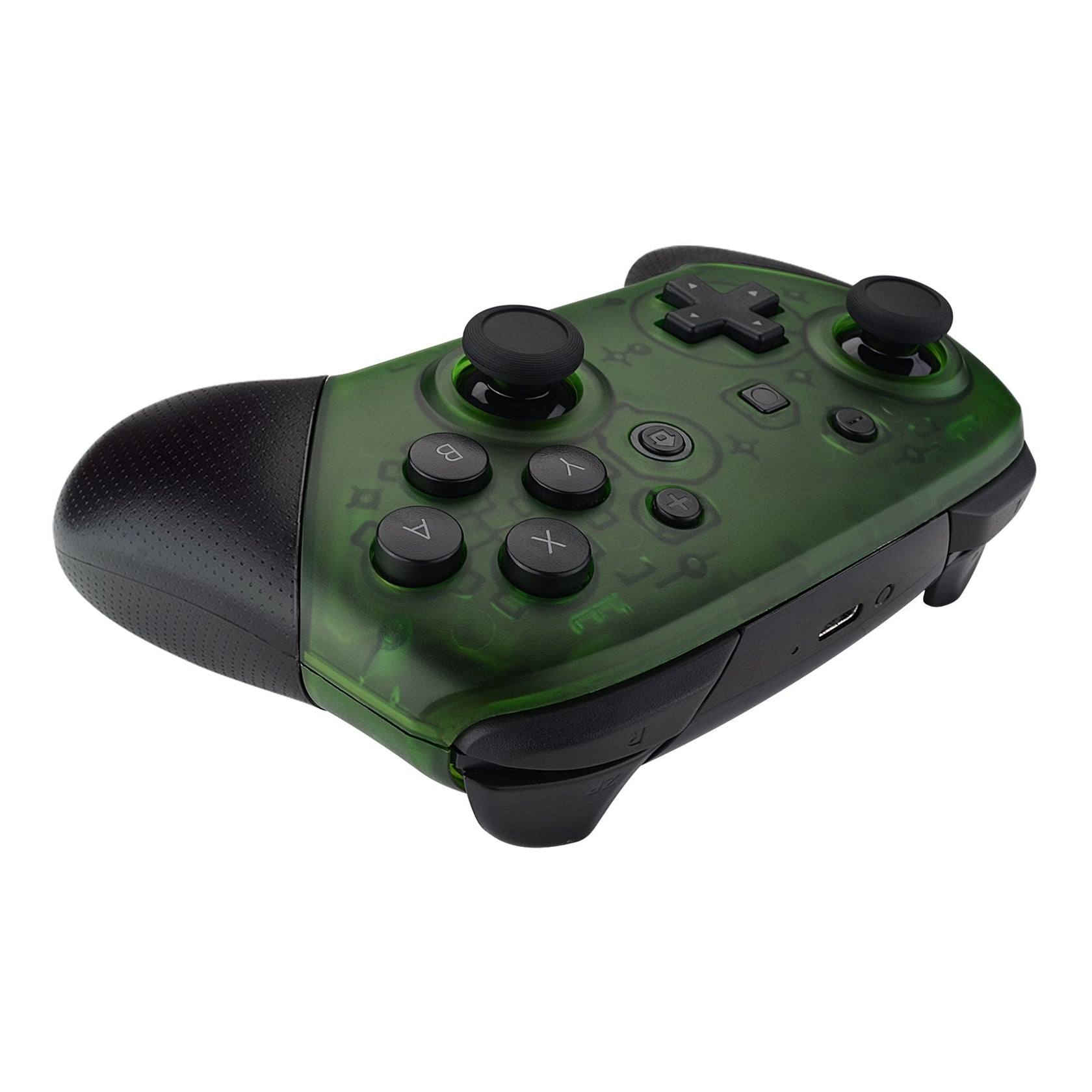 eXtremeRate Transparent Clear Green Faceplate and Backplate for ...