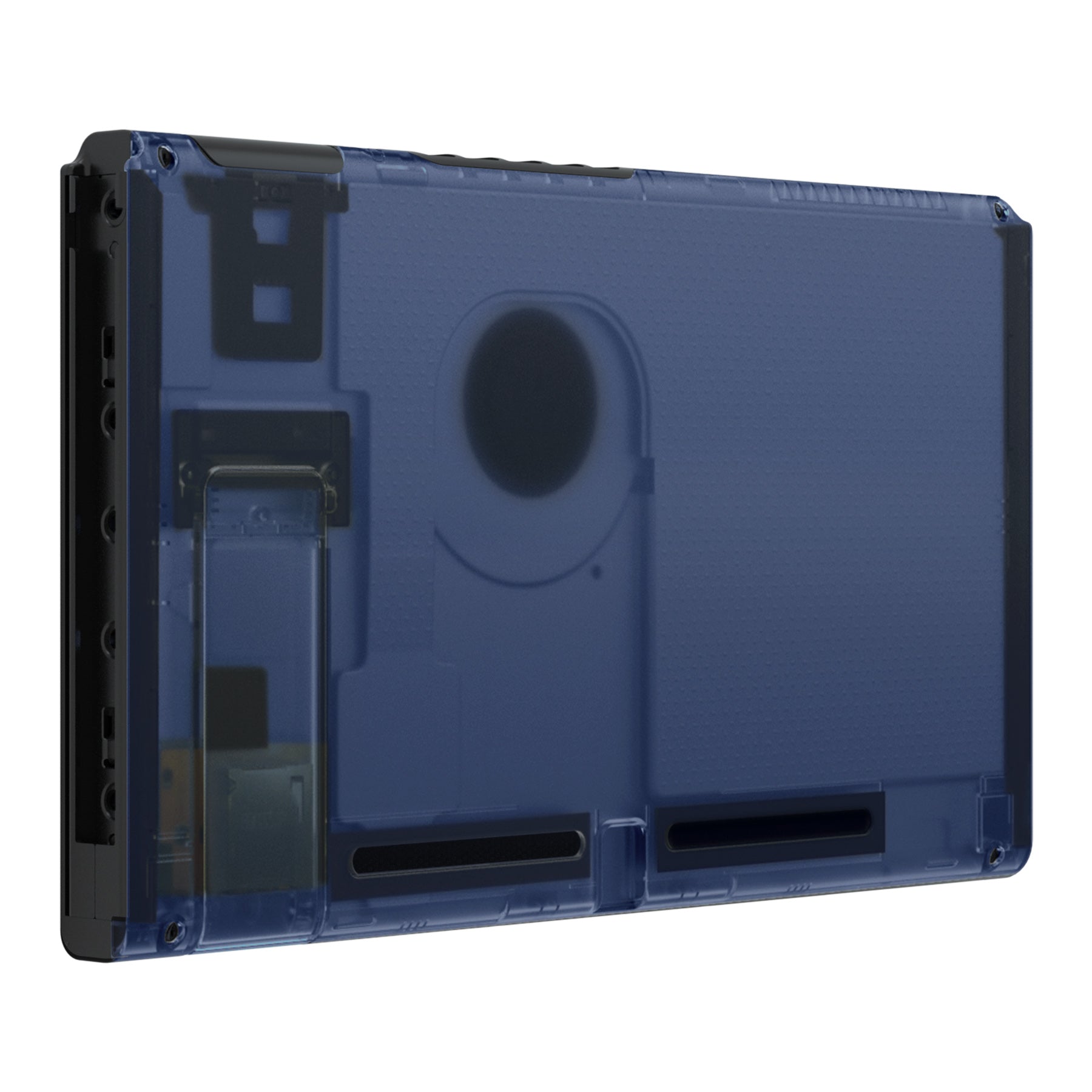 eXtremeRate Clear Deep Ocean Blue Console Back Plate DIY Replacement ...